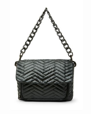 Click here for Think Royln Muse Moto Medium Quilted Nylon Crossbo... prices