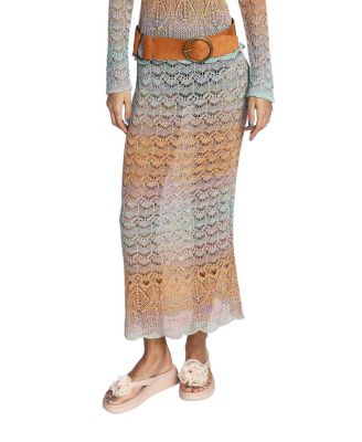 Click here for Anna Sui Ombre Space Dye Crochet Skirt prices