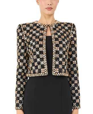 Click here for Jenny Packham Dahlia Crystal-Embellished Jacket prices