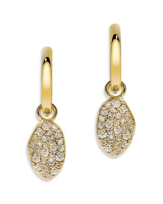 Click here for By Pariah 14K Yellow Gold Diamond Cluster Drop Ear... prices