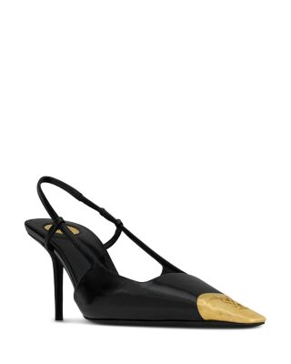 Click here for Saint Laurent Womens Jeanne Slingback Pumps prices