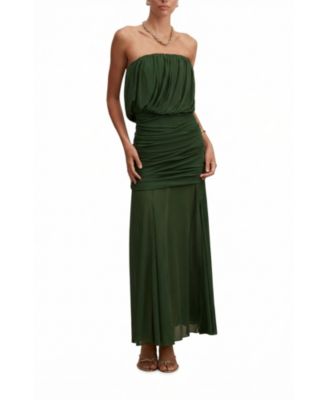 Click here for Ever New Womens Lyra Bandeau Draped Maxi Dress prices