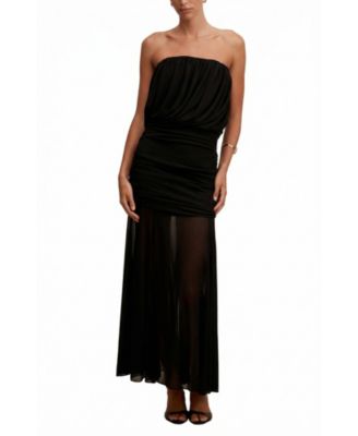 Click here for Ever New Womens Lyra Bandeau Draped Maxi Dress prices