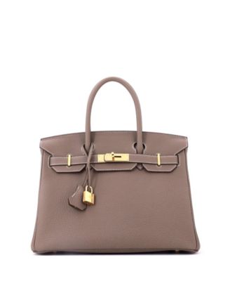 Click here for Pre-Owned HERMES Birkin 30 Handbag Grey Togo with... prices