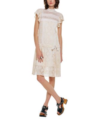 Click here for Anna Sui Victorian Lace Combo Drop Waist Dress prices