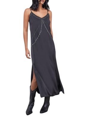 Click here for Warehouse Premium Stud Embellished Slip Dress prices