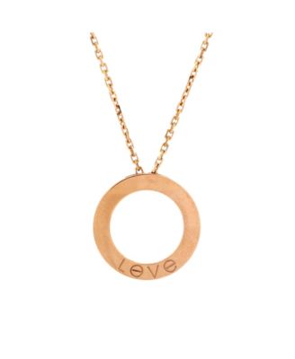 Click here for Pre-Owned Cartier Love Pendant Necklace 18K Rose G... prices