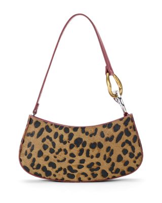 Click here for Staud Ollie Cheetah Print Calf Hair Shoulder Bag prices