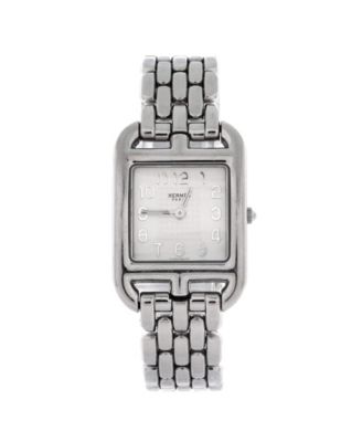 Click here for Pre-Owned HERMES Cape Cod Quartz Watch in Stainles... prices