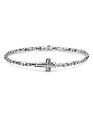 Click here for Mens Cross Station Bracelet in Sterling Silver  3.... prices