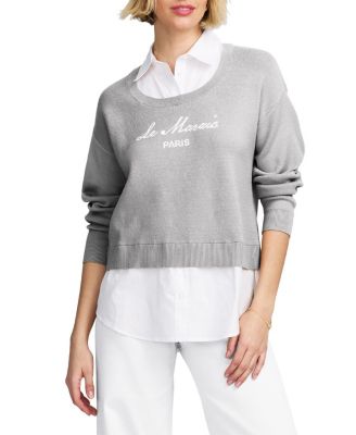 Click here for Elle Collection Le Marais Twofer Sweater prices