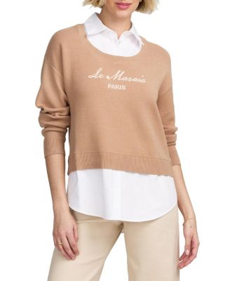 Click here for Elle Collection Le Marais Twofer Sweater prices