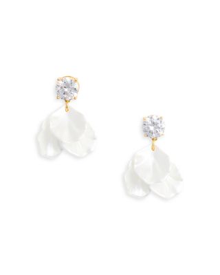 Click here for Self-Portrait Crystal Petal Earrings prices