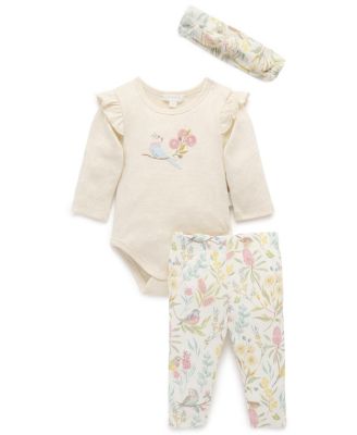 Click here for Purebaby Girls 3 Piece Australiana Set with Headba... prices