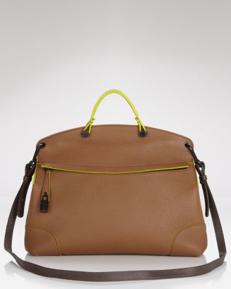 Furla Satchel - Neon Trimmed Piper | Bloomingdale's