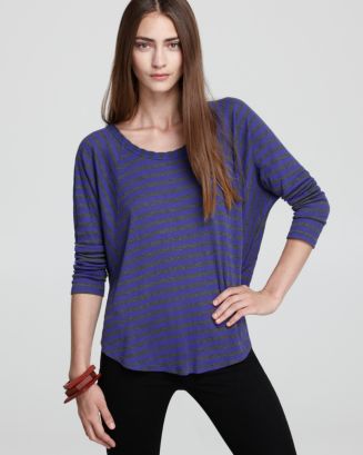 Splendid Tee - Charcoal Stripes | Bloomingdale's