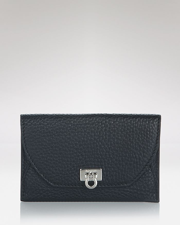 Ferragamo Salvatore Card Case - Mediterraneo Vitello | Bloomingdale's