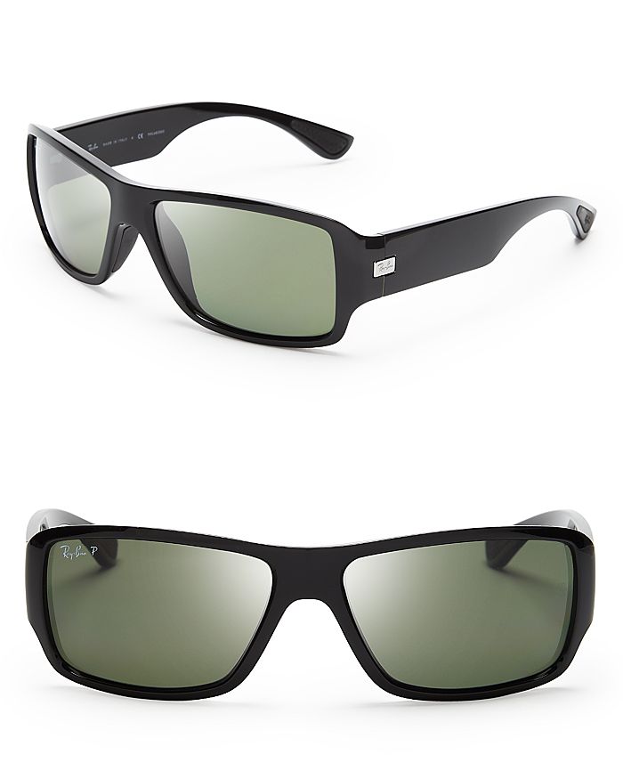 Ray-Ban Men's Polarized Wrap Sunglasses | Bloomingdale's