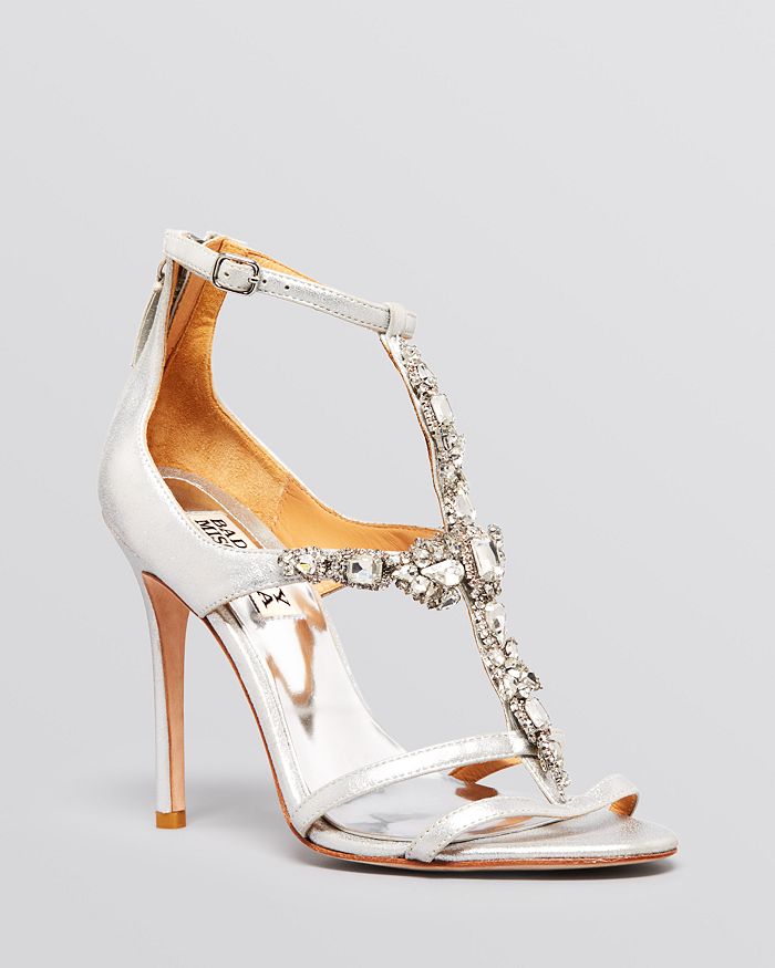 Badgley Mischka Open Toe Evening Sandals - Giovana II High-Heel ...