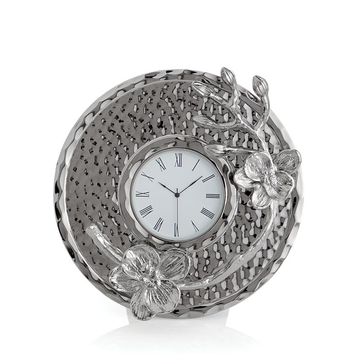 Michael Aram White Orchid Mini Clock - Artisan Signed | Bloomingdale's