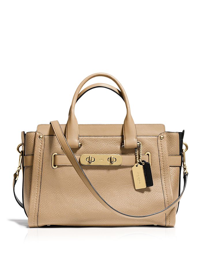 COACH Swagger Carryall in Colorblock Leather | Bloomingdale's