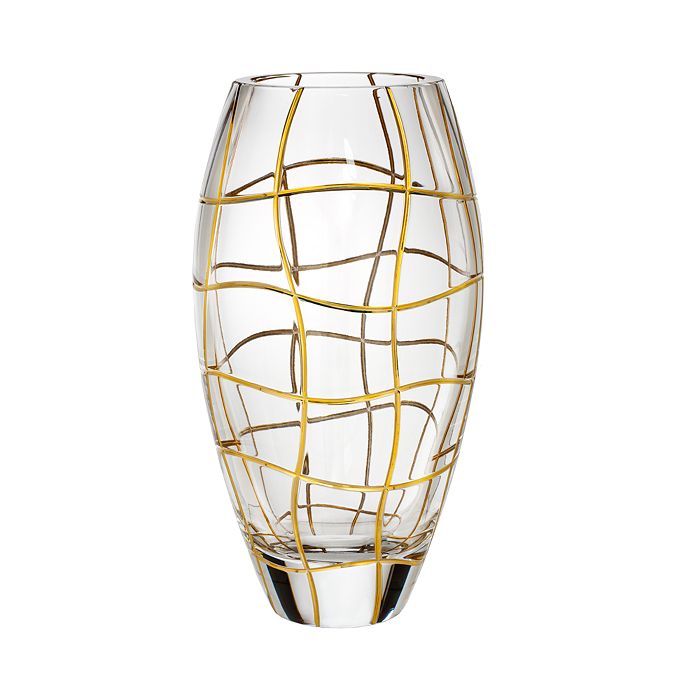 Rogaska Magic Night Gold 12" Vase | Bloomingdale's