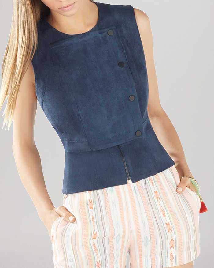 BCBGMAXAZRIA Isa Moto Vest | Bloomingdale's