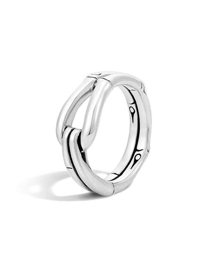 JOHN HARDY Bamboo Silver Hook Ring | Bloomingdale's