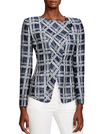 Armani Check Print Jacket | Bloomingdale's
