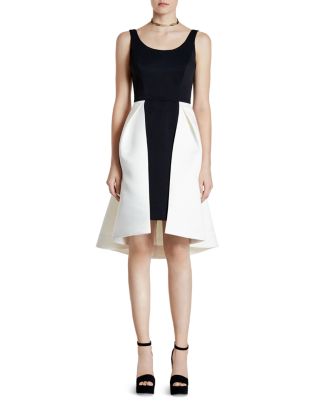 HALSTON HERITAGE HALSTON Color Block Faille Dress | Bloomingdale's