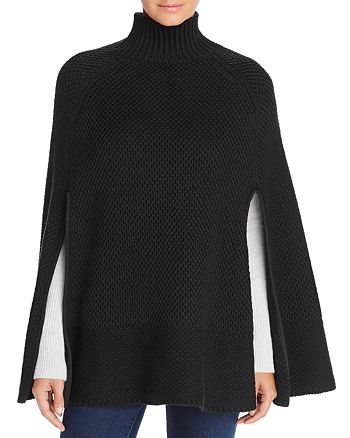 Ralph Lauren Lauren Turtleneck Honeycomb Capelet | Bloomingdale's