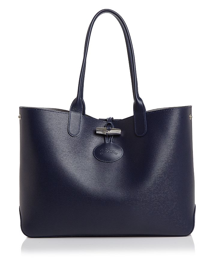Longchamp Roseau Reversible Medium Metallic Shoulder Tote | Bloomingdale's