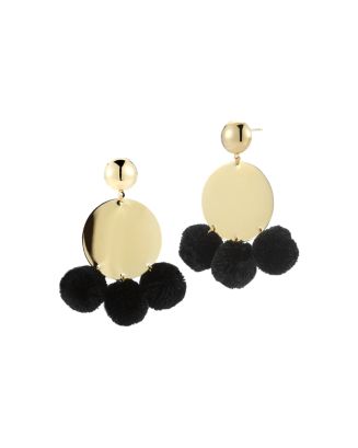 Elizabeth and James Stevie Pom-Pom Disc Earrings | Bloomingdale's