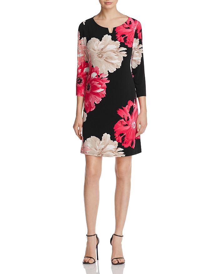 Calvin Klein Floral Print Shift Dress | Bloomingdale's