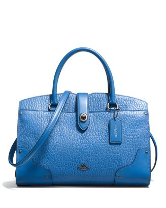 COACH Mercer Satchel 30 in Mixed Leather | Bloomingdale's
