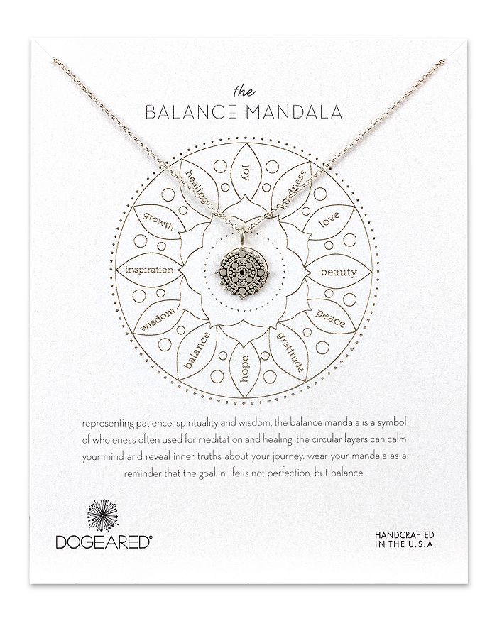Dogeared Balance Mandala Necklace, 14" | Bloomingdale's