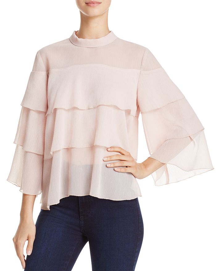 AQUA Ruffle Layer Top - 100% Exclusive | Bloomingdale's