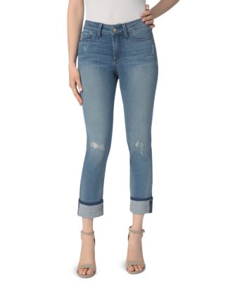 NYDJ Marnie Wide Cuff Boyfriend Jeans in Paloma Rip | Bloomingdale's