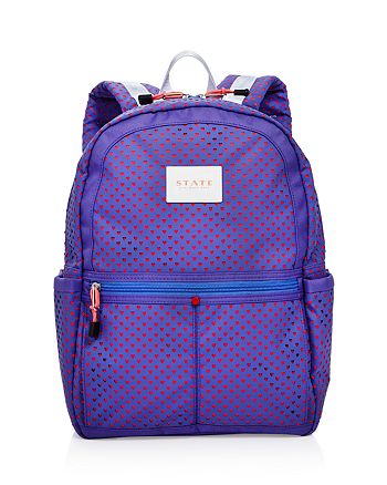 STATE Girls' Kane Perforated Hearts Backpack | Bloomingdale's