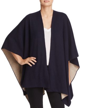 AQUA Reversible Knit Ruana - 100% Exclusive | Bloomingdale's
