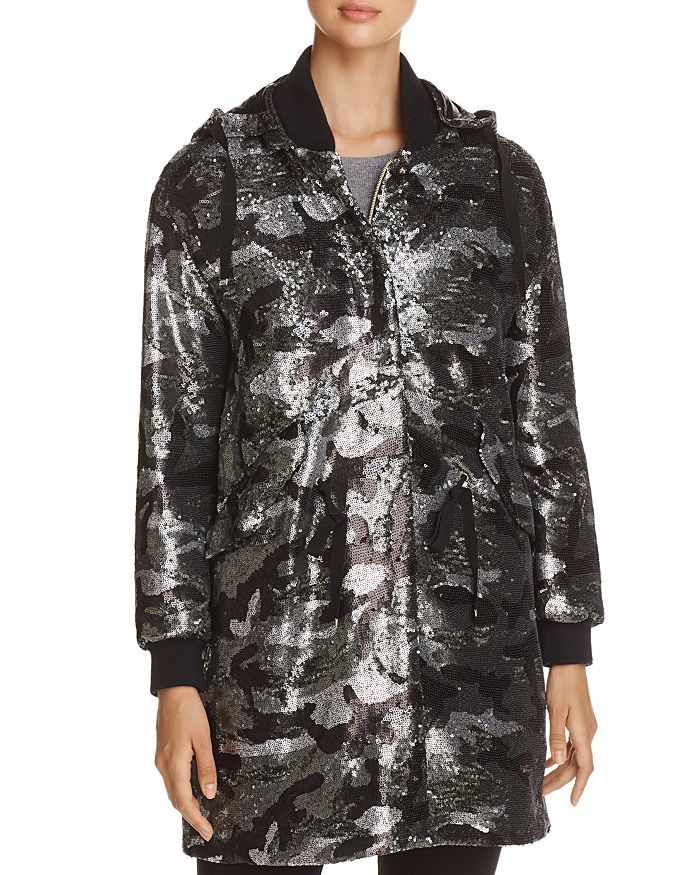 Herno Sequin Camo Coat | Bloomingdale's