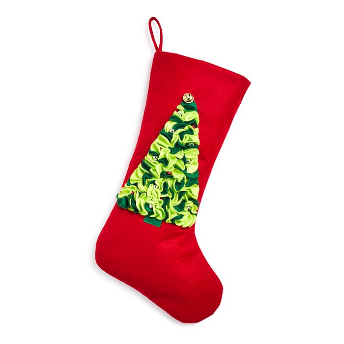 Bloomingdale's Red Felt Christmas Tree Stocking - 100% Exclusive ...