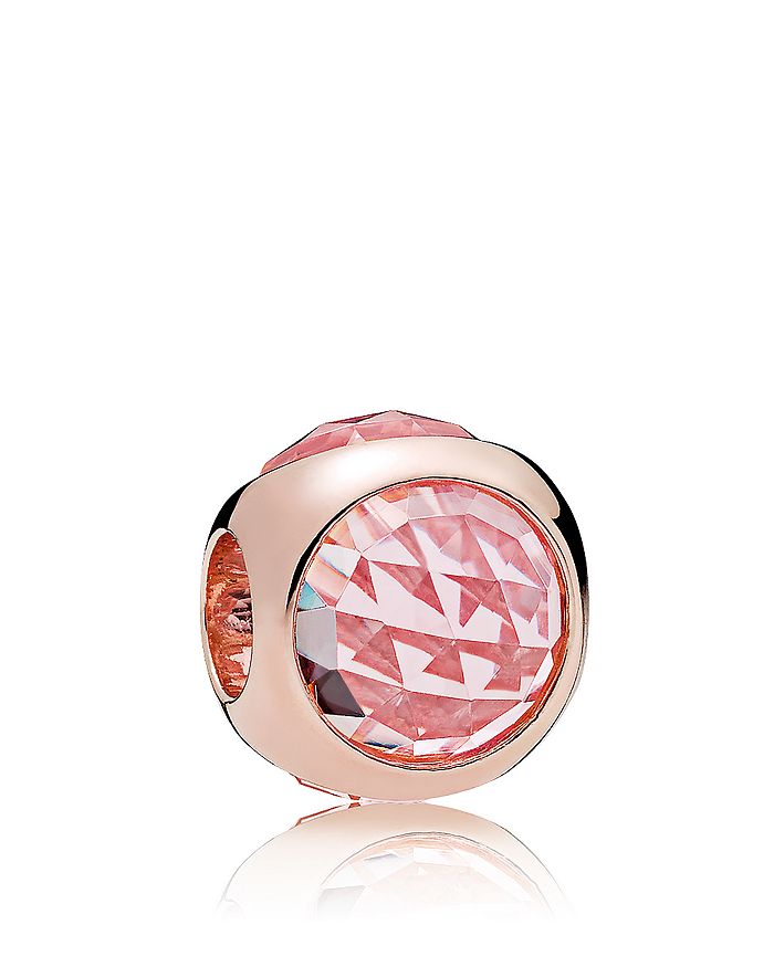 Pandora Sterling Silver & Cubic Zirconia Rose Radiant Droplet Charm ...