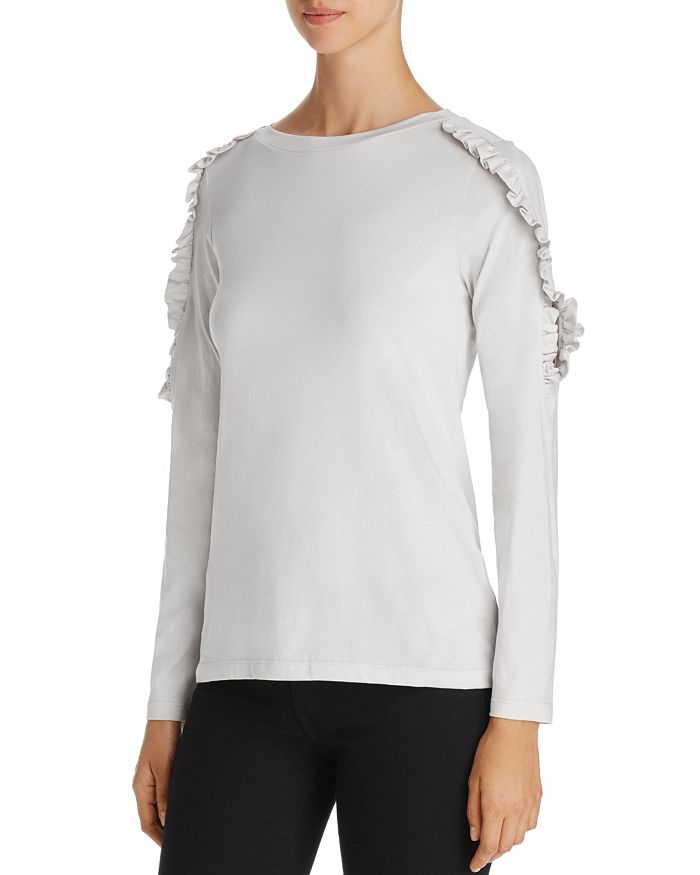 Burberry Ruffle Trim Top | Bloomingdale's