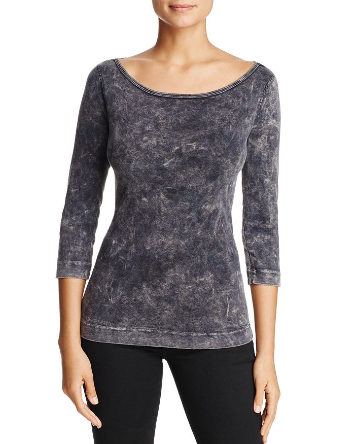 Three Dots Rocker Wash Boatneck Top | Bloomingdale's