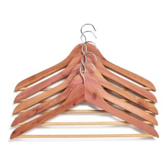 Woodlore Basic Cedar Back Hangers, Pack of 5 | Bloomingdale's