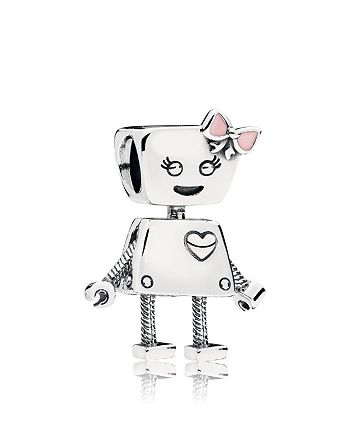 Pandora Sterling Silver & Enamel Friends Are Family Bella Bot Charm ...