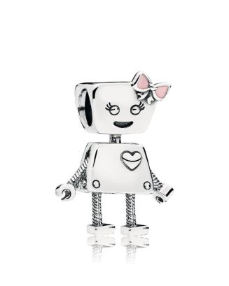 Pandora Sterling Silver & Enamel Friends Are Family Bella Bot Charm ...