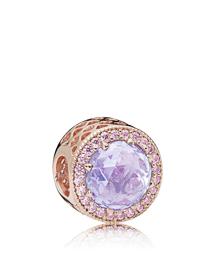 Pandora Rose Gold-Tone Sterling Silver Radiant Hearts Charm ...