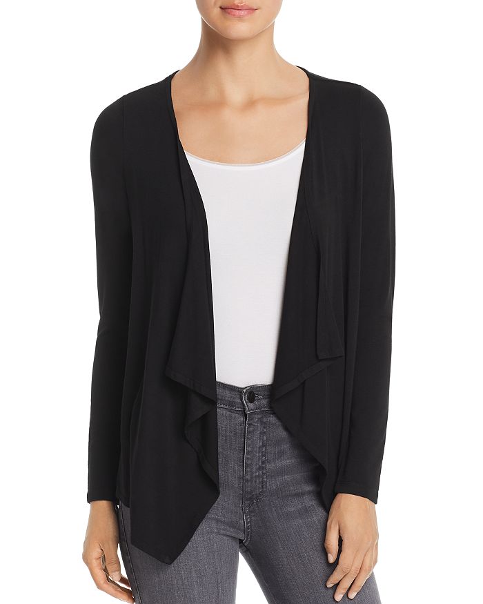 Design History Mixed Media Draped Cardigan | Bloomingdale's